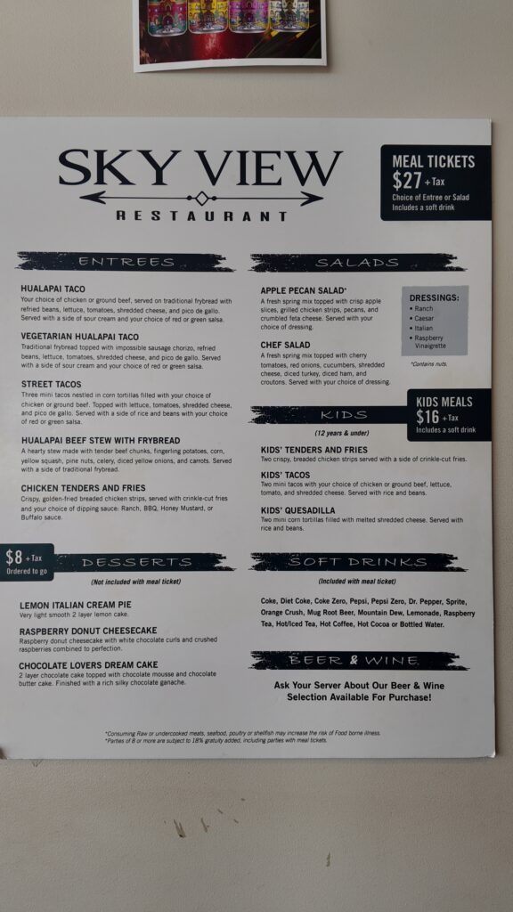 Sky View Restaurant | GrandCanyon.com