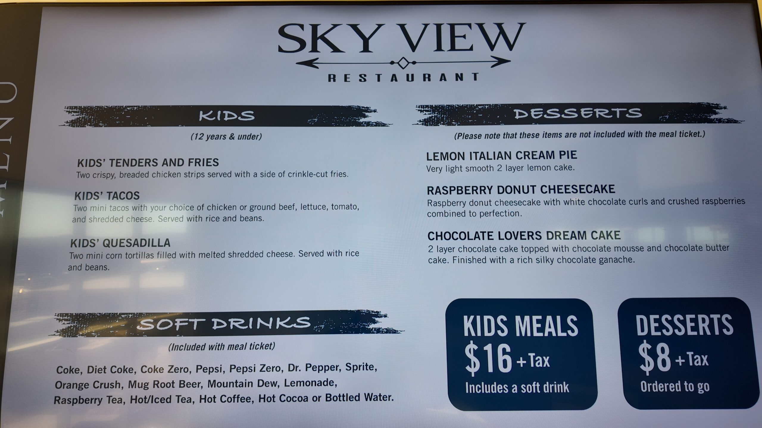 Sky View Restaurant | GrandCanyon.com